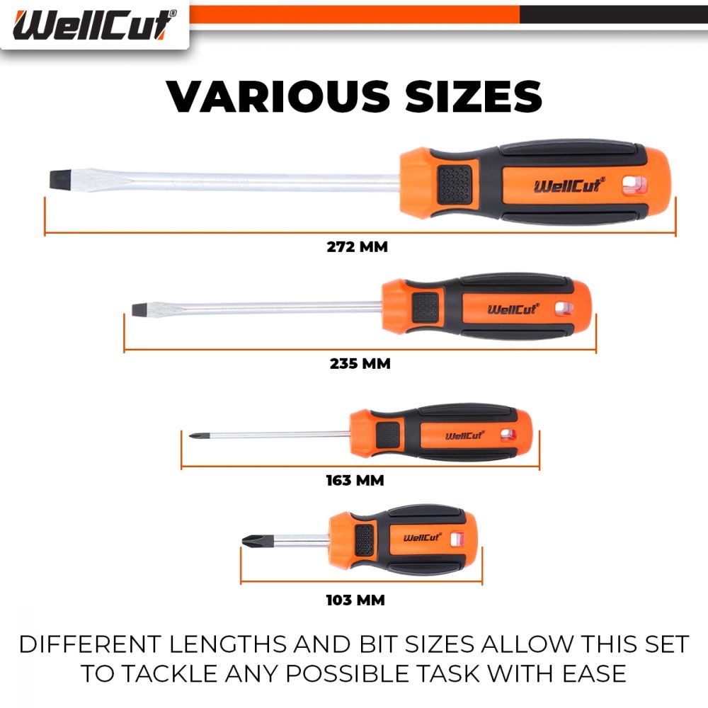 Wellcut - 8 Piece Magnetic Screwdriver Set | EWI Store