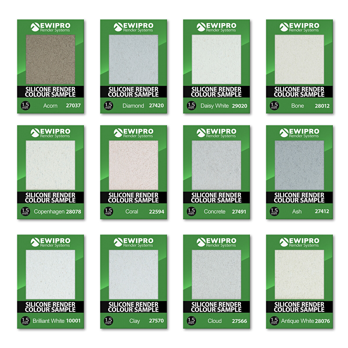 Render Colour Sample Sleeve - EW Store | EWI Store