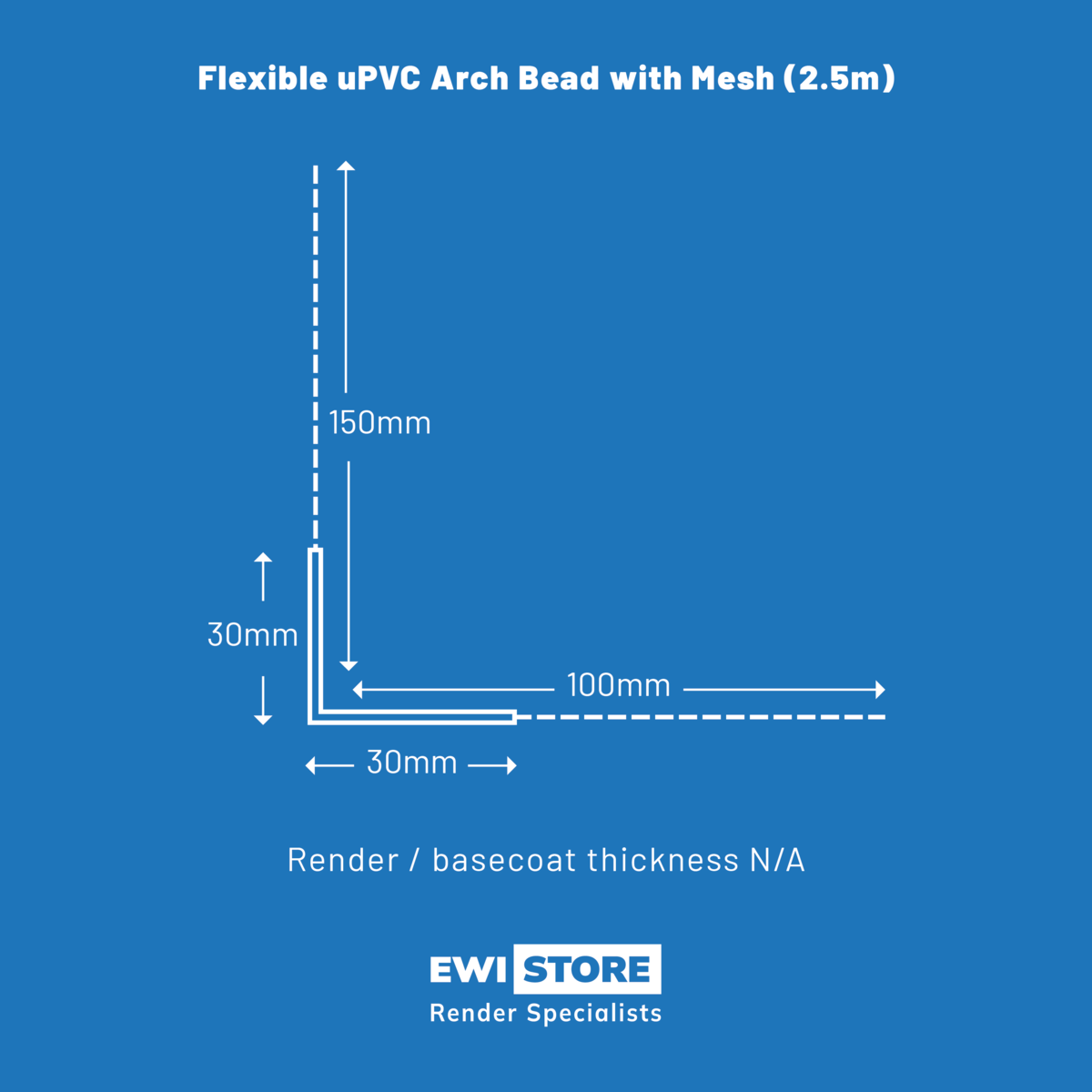 Flexible uPVC Arch Bead with Mesh (2Flexible uPVC Arch Bead with Mesh ...