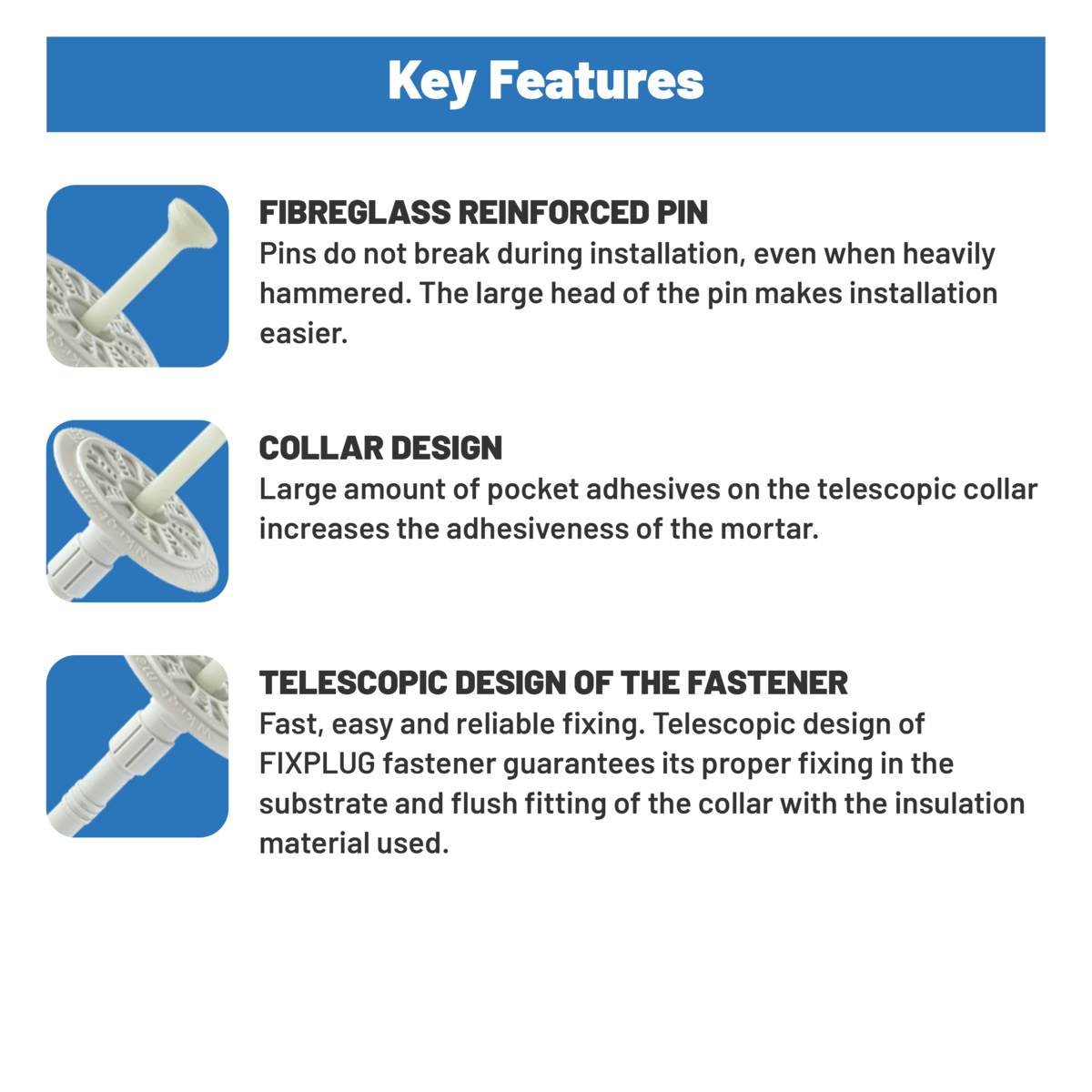 10mm Hammer Fixing with Plastic Pin | EWI Store