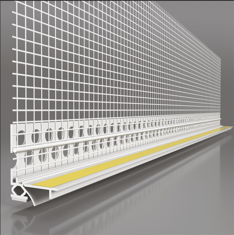 White Window Reveal Bead with Mesh - 2.6m - EWI Store | EWI Store