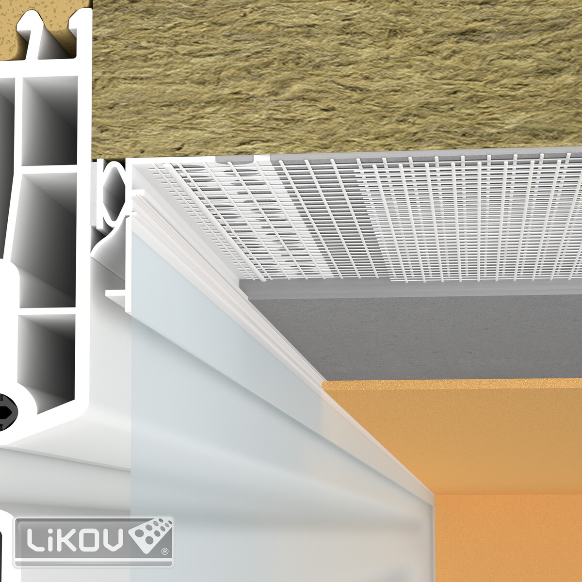 Window Reveal Bead with Protective Lip & Mesh (2.6m) | EWI Store